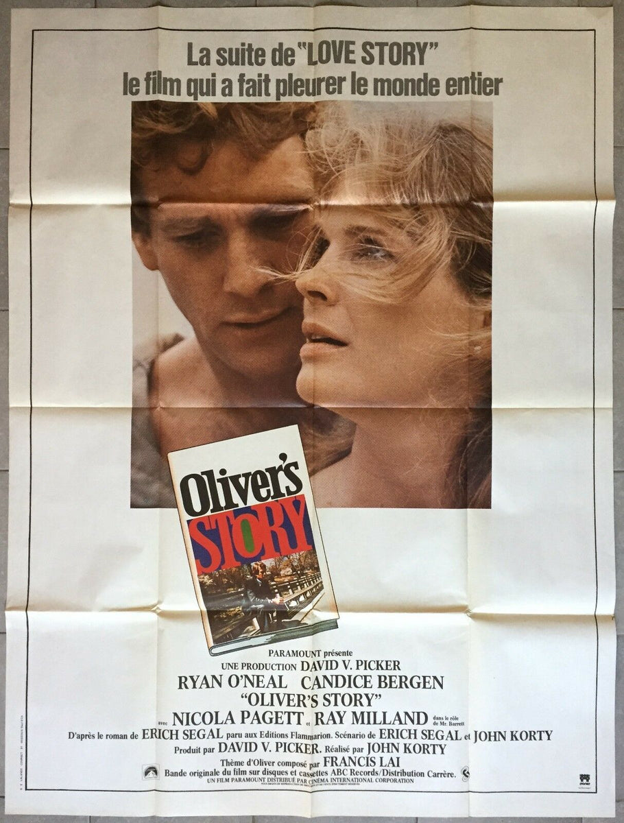 Poster OLIVER'S STORY Ryan O'Neal CANDICE BERGEN Nicola Pagett 120x160 ...