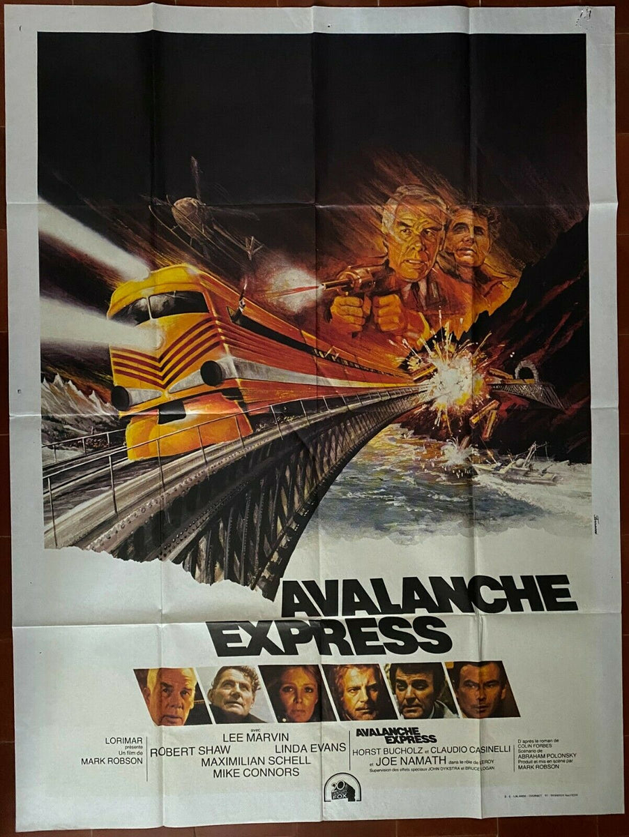 Poster AVALANCHE EXPRESS Robert Shaw LEE MARVIN Linda Evans 120x160cm ...