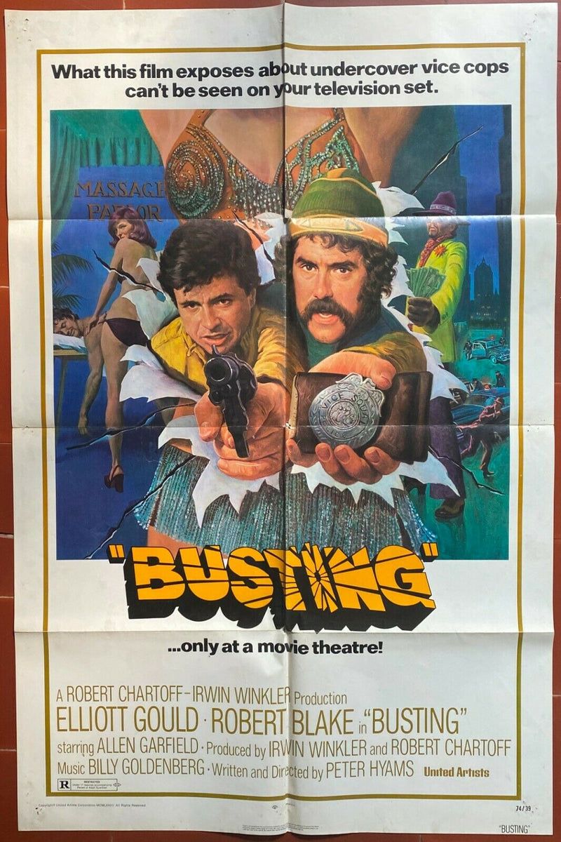 American poster THE GANG BREAKERS Busting ELLIOTT GOULD Robert Blake ...