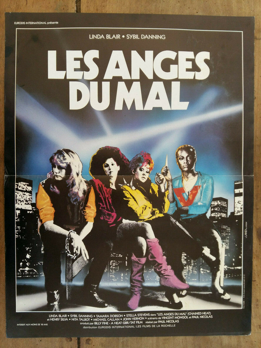 Poster THE ANGELS OF EVIL Paul NICOLAS Linda BLAIR Sybil DANNING 40x60 ...