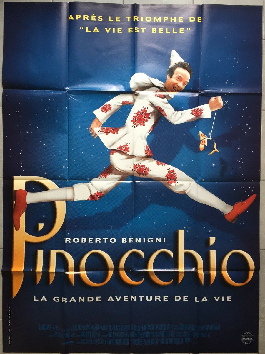 Poster PINOCCHIO Roberto Benigni NICOLETTA BRASCHI 120x160cm – CINEAD