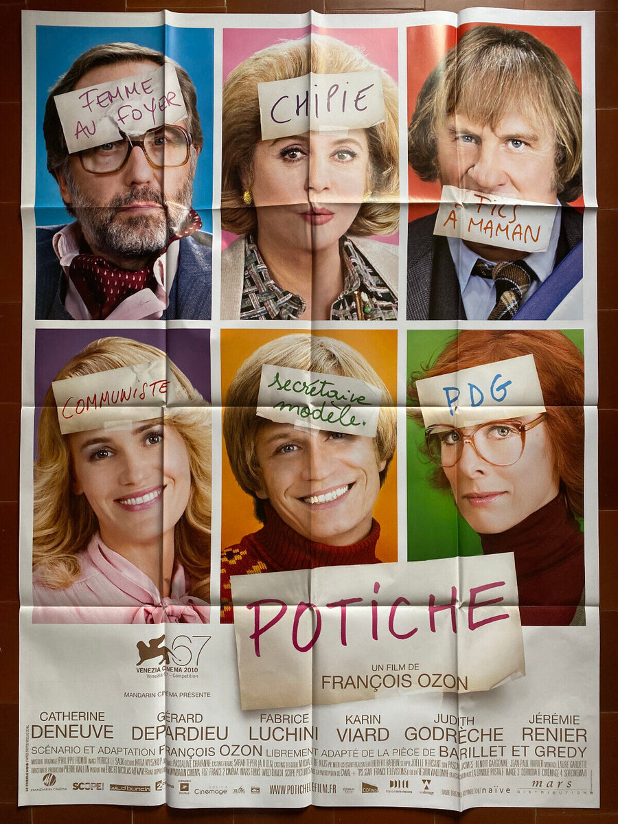Affiche POTICHE Francois OZON Catherine DENEUVE Gerard DEPARDIEU 120x1 ...