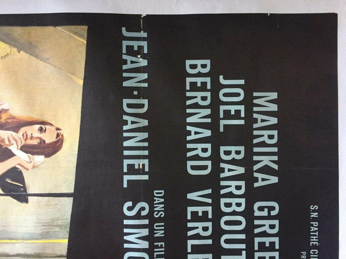 Canvas poster THE GIRL ACROSS Jean-Daniel Simon BERNARD VERLEY Telepho ...