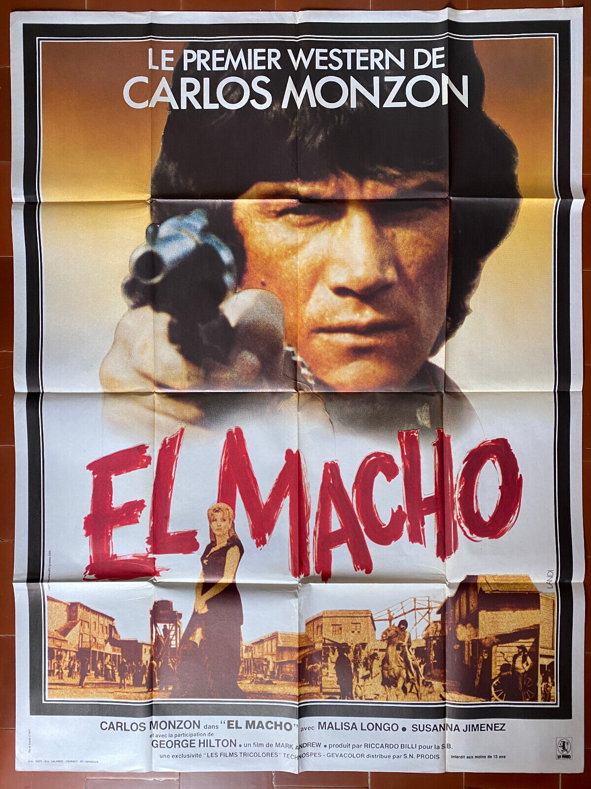 Affiche EL MACHO Marcello ANDREI George HILTON Benito STEFANELLI 120x1 ...
