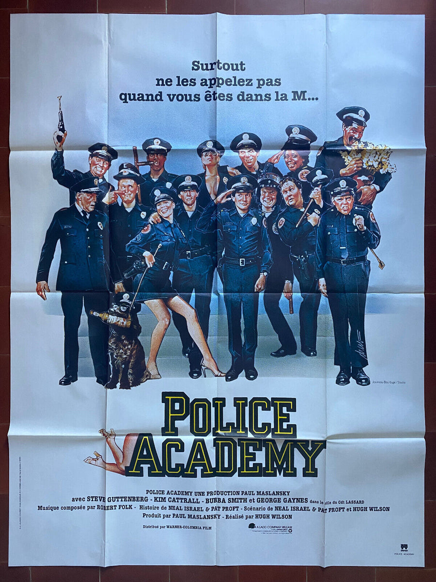 Affiche POLICE ACADEMY Hugh WILSON Kim CATTRALL Steve GUTTENBERG 120x1 ...