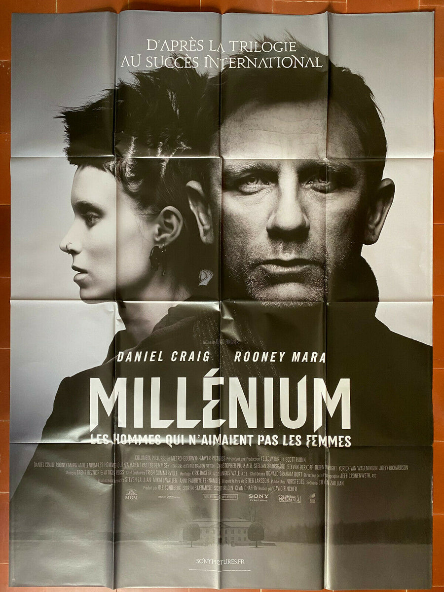 Affiche MILLENIUM David FINCHER Daniel CRAIG Rooney MARA 120x160cm – CINEAD