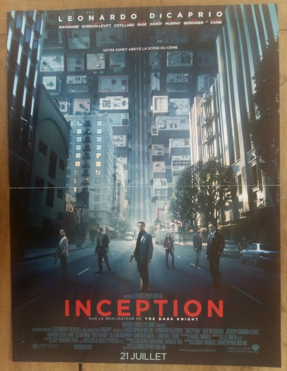 Poster INCEPTION Christopher NOLAN Leonardo DICAPRIO Marion COTILLARD ...