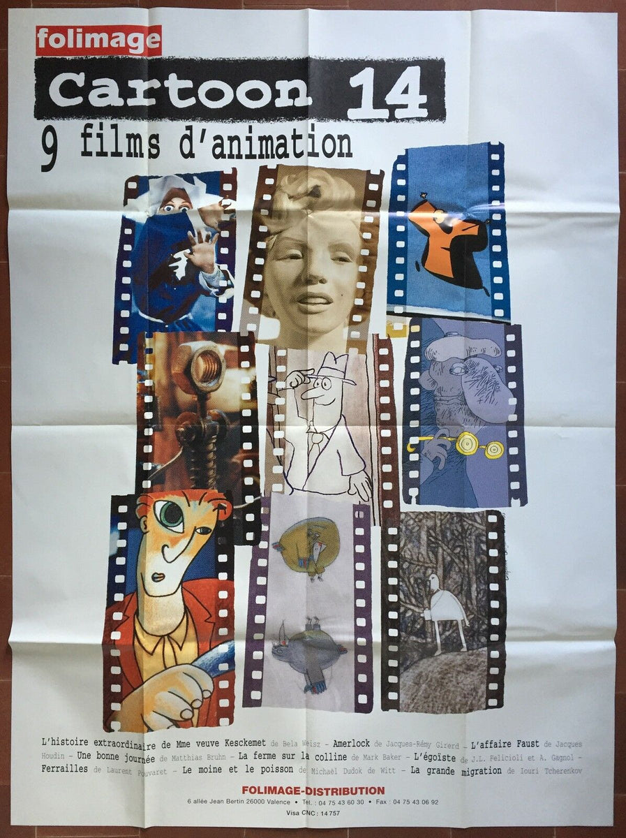 Poster CARTOON 14 9 ANIMATED FILMS 120x160 *D – CINEAD