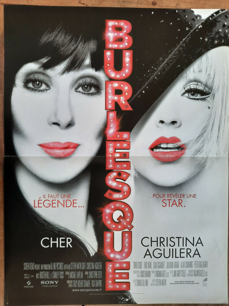 BURLESQUE poster Steven ANTIN Christina AGUILERA 40x60cm – CINEAD