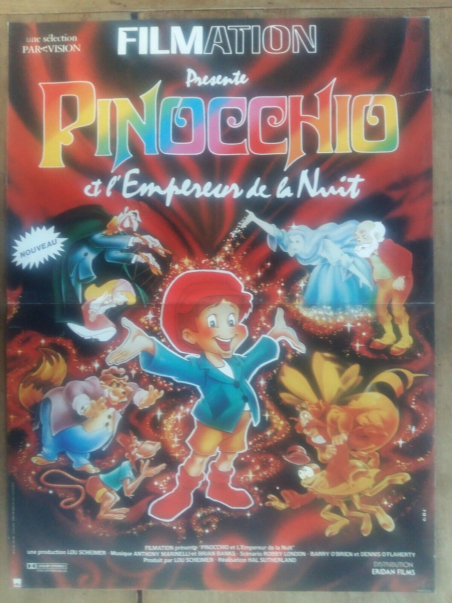 Poster PINOCCHIO and the Emperor of the Night Animation film Child 40x ...