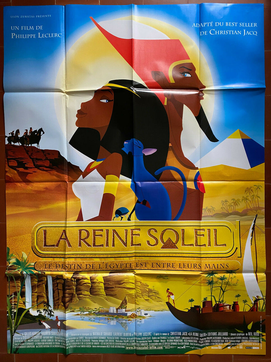 Affiche LA REINE SOLEIL Egypte Pharaon Pyramide Animation 120x160cm ...