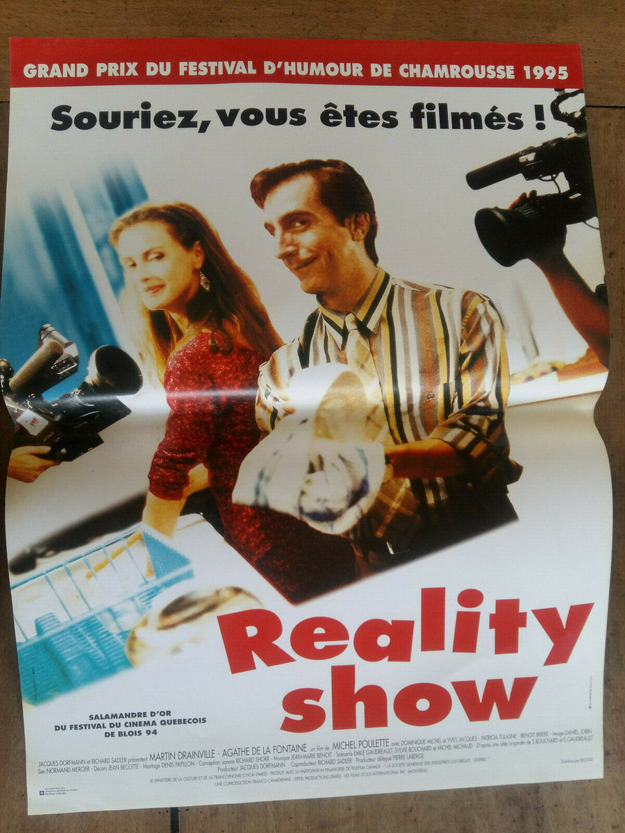 Poster REALITY SHOW Michel POULETTE Festival Humor CHAMROUSSE 40x60cm ...