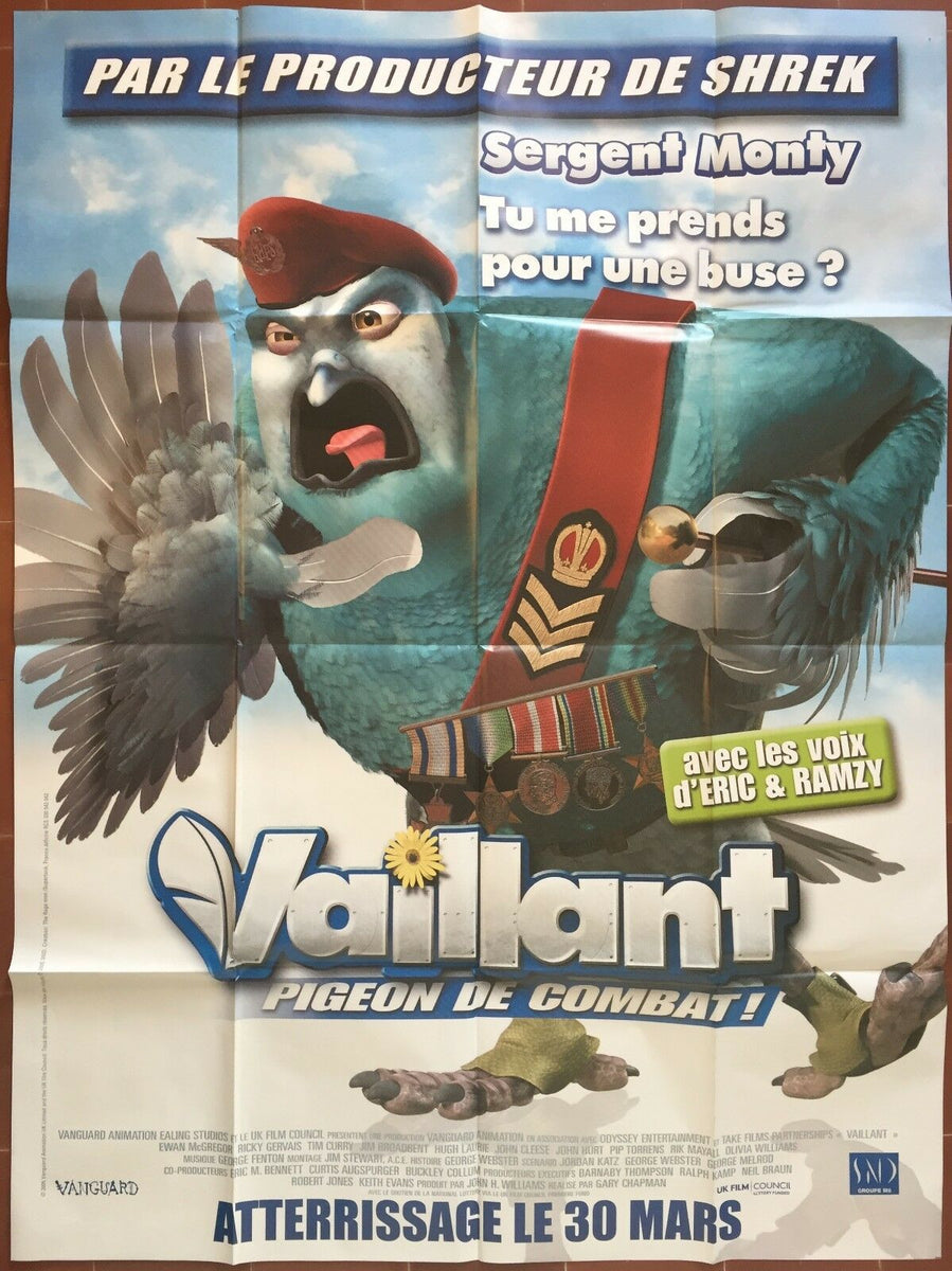 Poster VALIANT FIGHTING PIGEON Valiant GARY CHAPMAN 120x160 *D – CINEAD