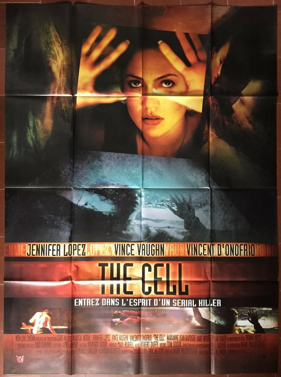Poster THE CELL Vince Vaughn JENNIFER LOPEZ Vincent D'Onofrio 120x160c ...