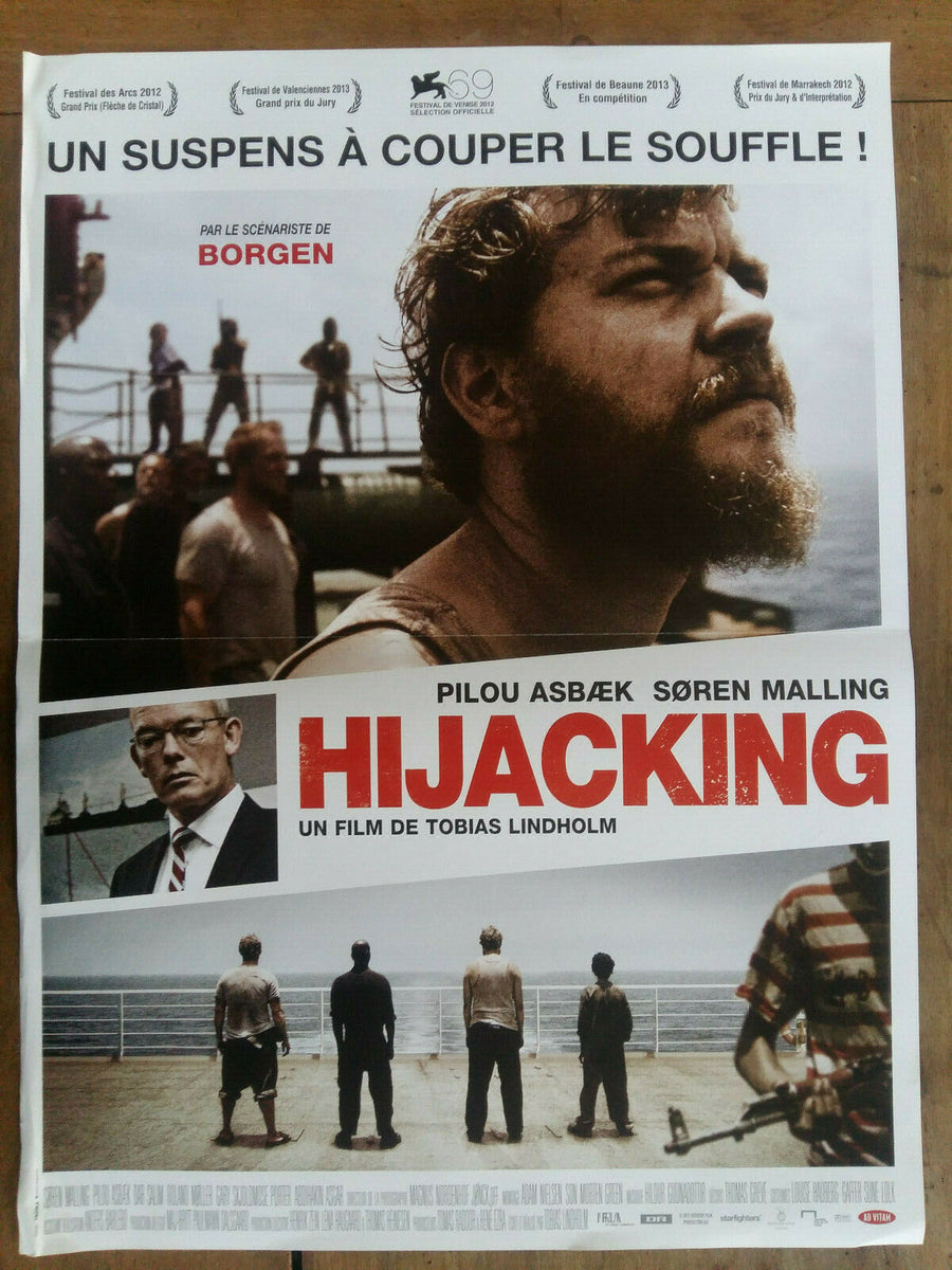 Poster HIJACKING Tobias LINDHOLM Pilou ASBAEK Soren MALLING 40x60cm ...