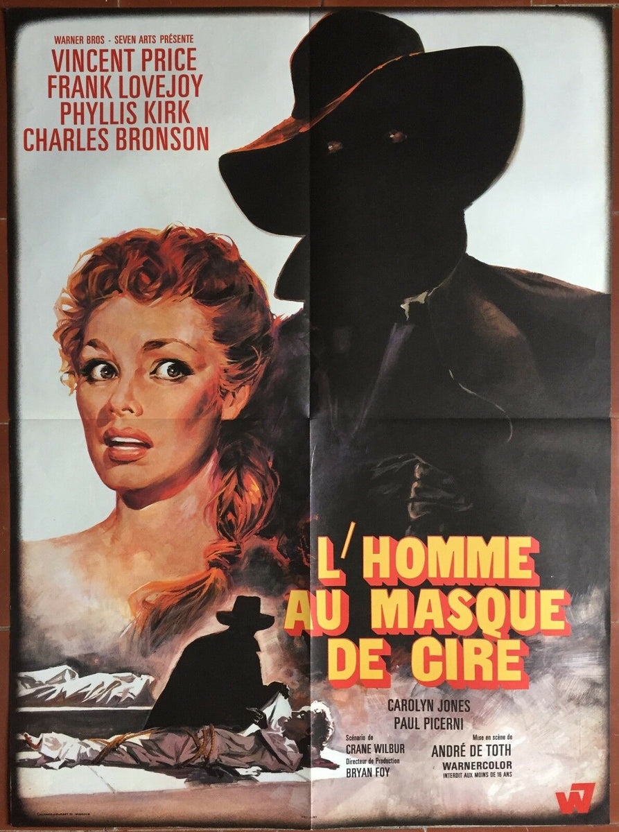 Poster THE MAN IN THE WAX MASK House of Wax VINCENT PRICE Lovejoy 60x8 ...