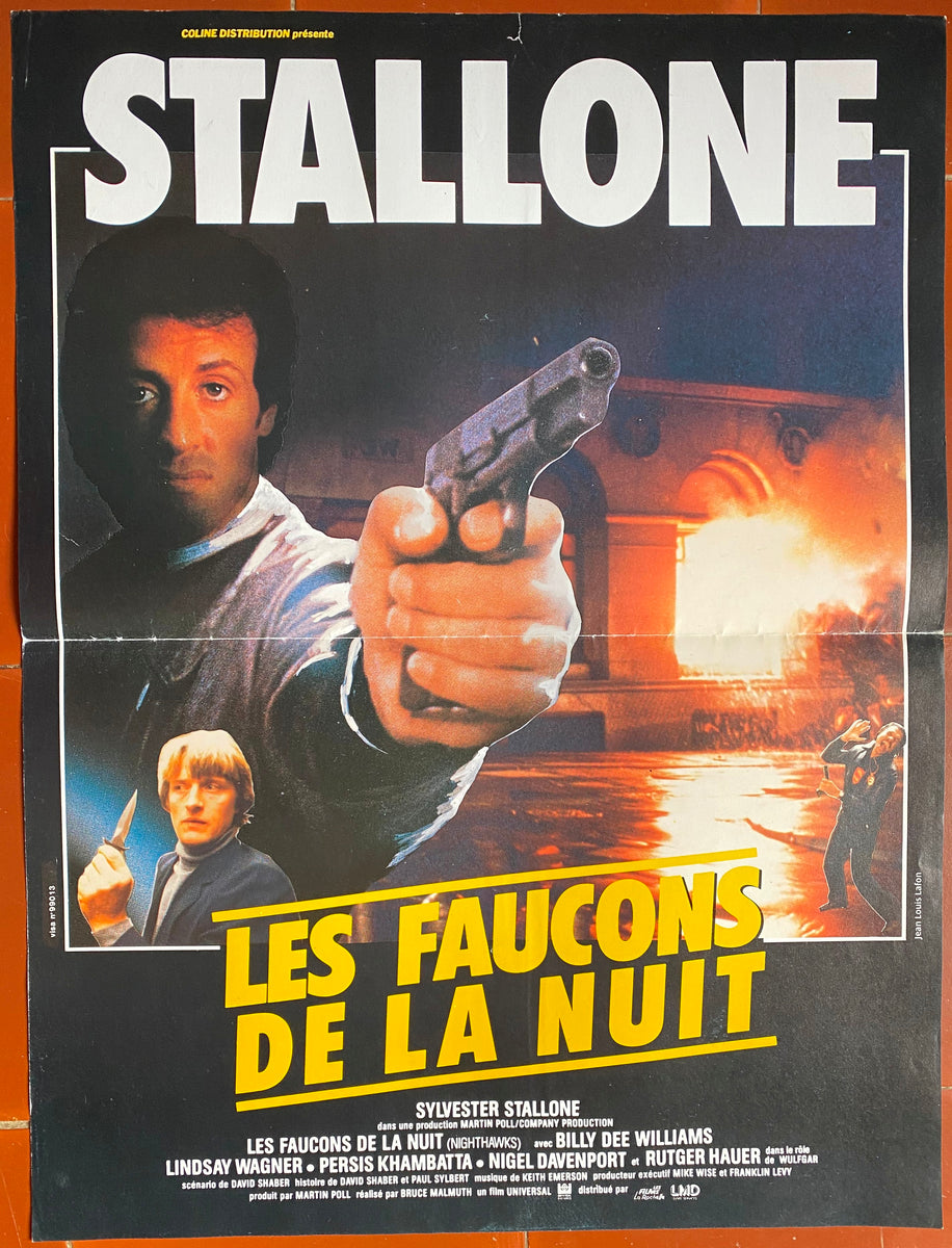 Poster THE NIGHT HAWKS Bruce MALMUTH Sylvester STALLONE 40x60cm – CINEAD