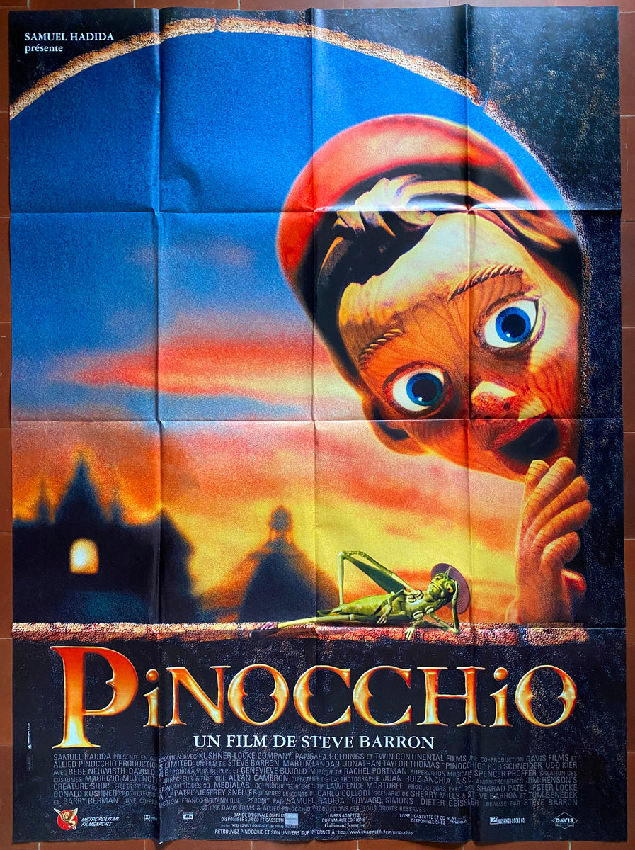 Poster PINOCCHIO Adventures of Pinocchio STEVE BARRON Children's Room ...