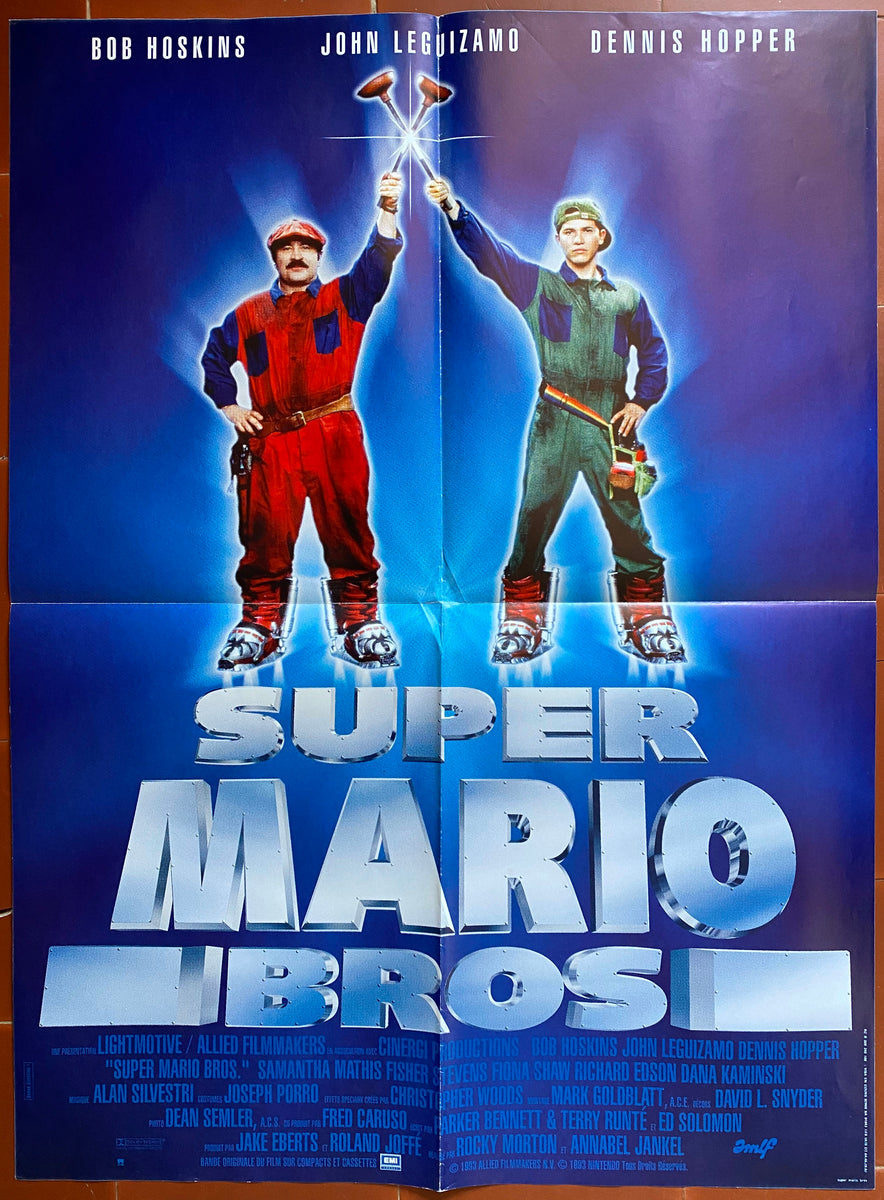 Poster SUPER MARIO BROS Bob HOSKINS Dennis HOPPER Video Games 60x80cm ...