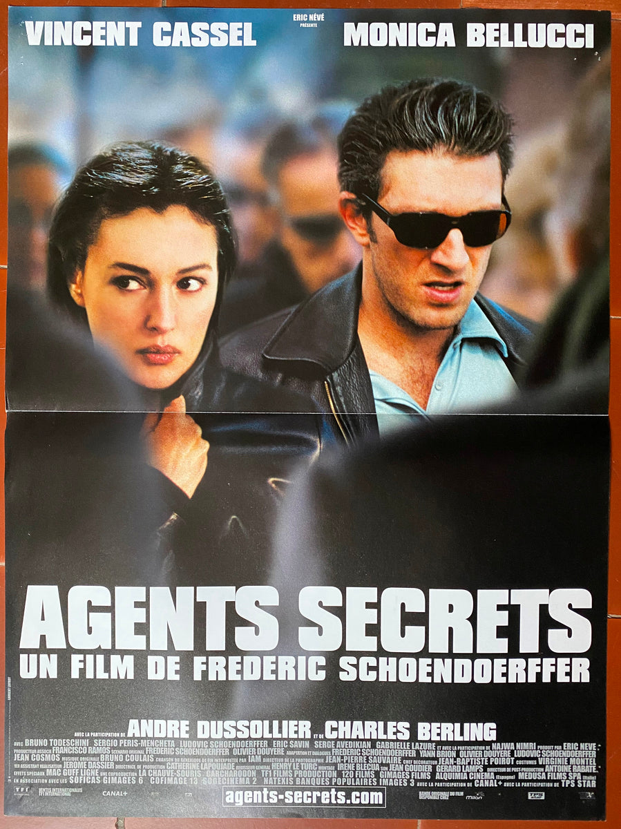 SECRET AGENTS Poster Schoendoerffer MONICA BELLUCCI Vincent Cassel 40x ...