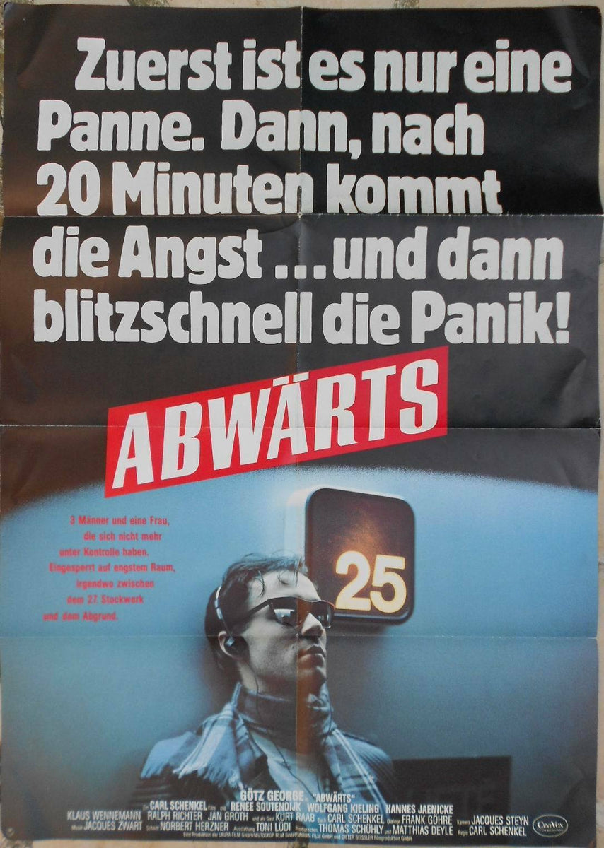ABWARTS Abwärts CARL SCHENKEL Renée Soutendijk Aff. German 1984 – CINEAD