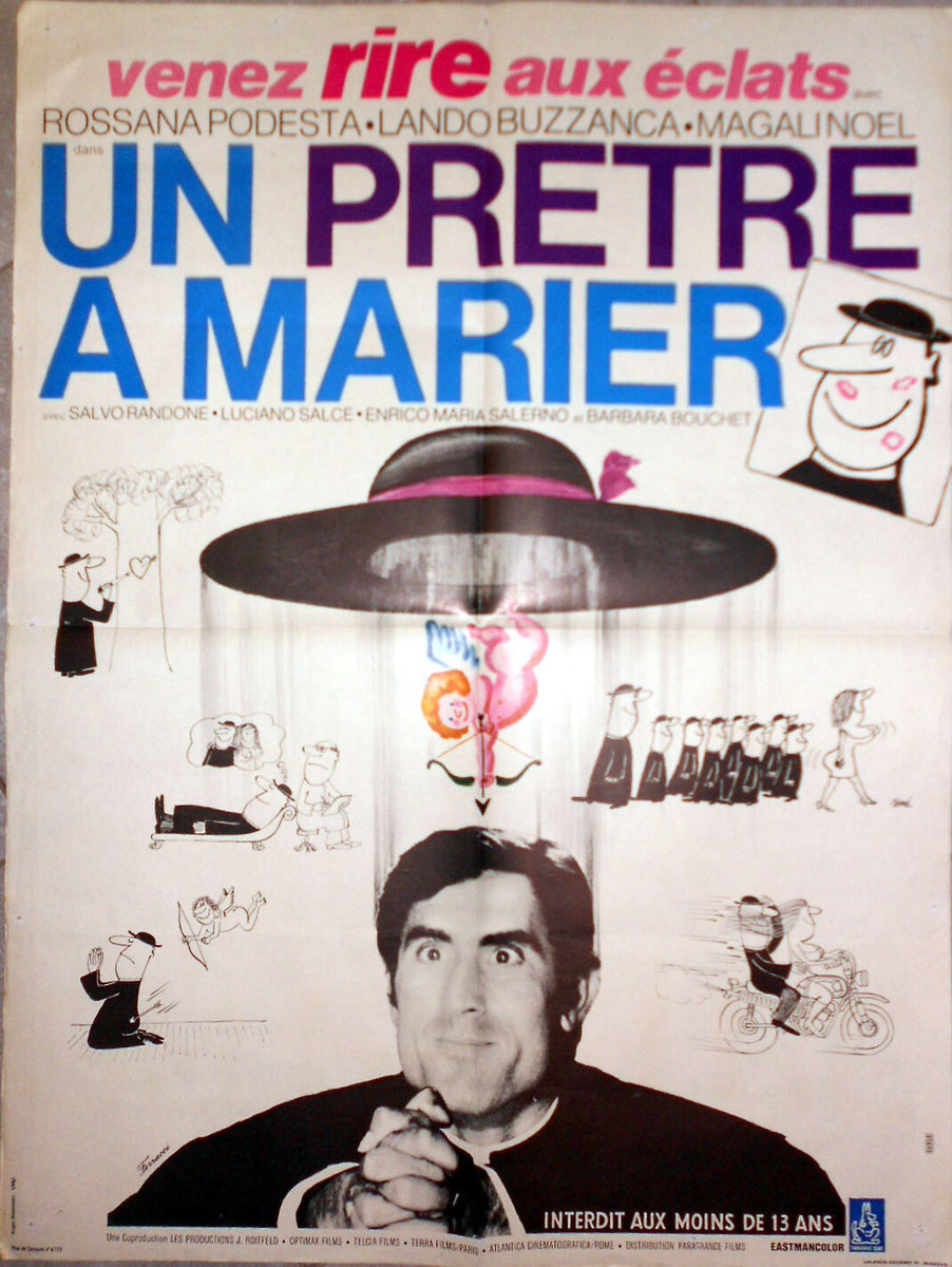 A PRIEST TO MARRY Rossana Podesta LANDO BUZZANCO Siné 60x80cm – CINEAD